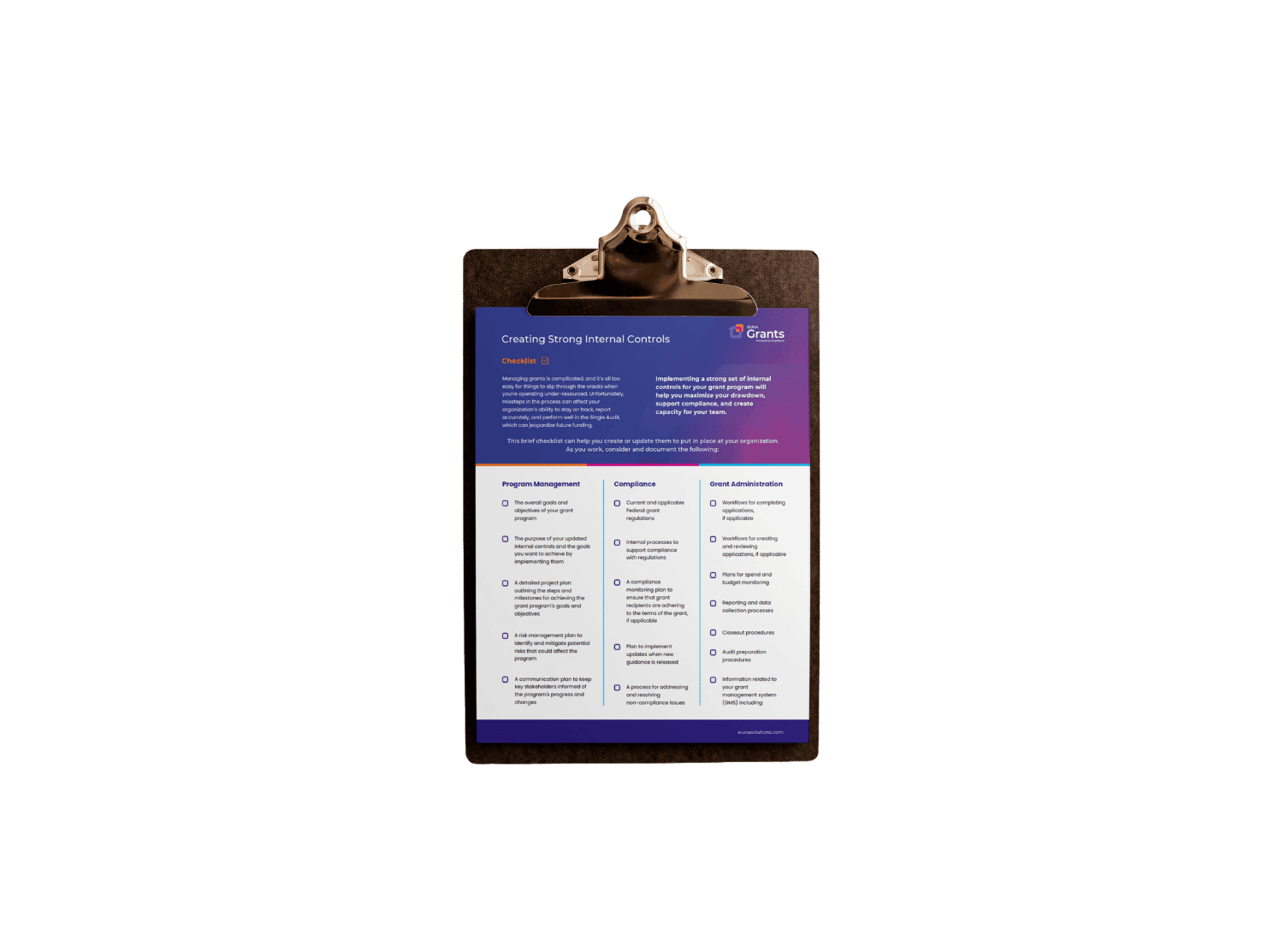 Creating Strong Internal Controls: A Checklist